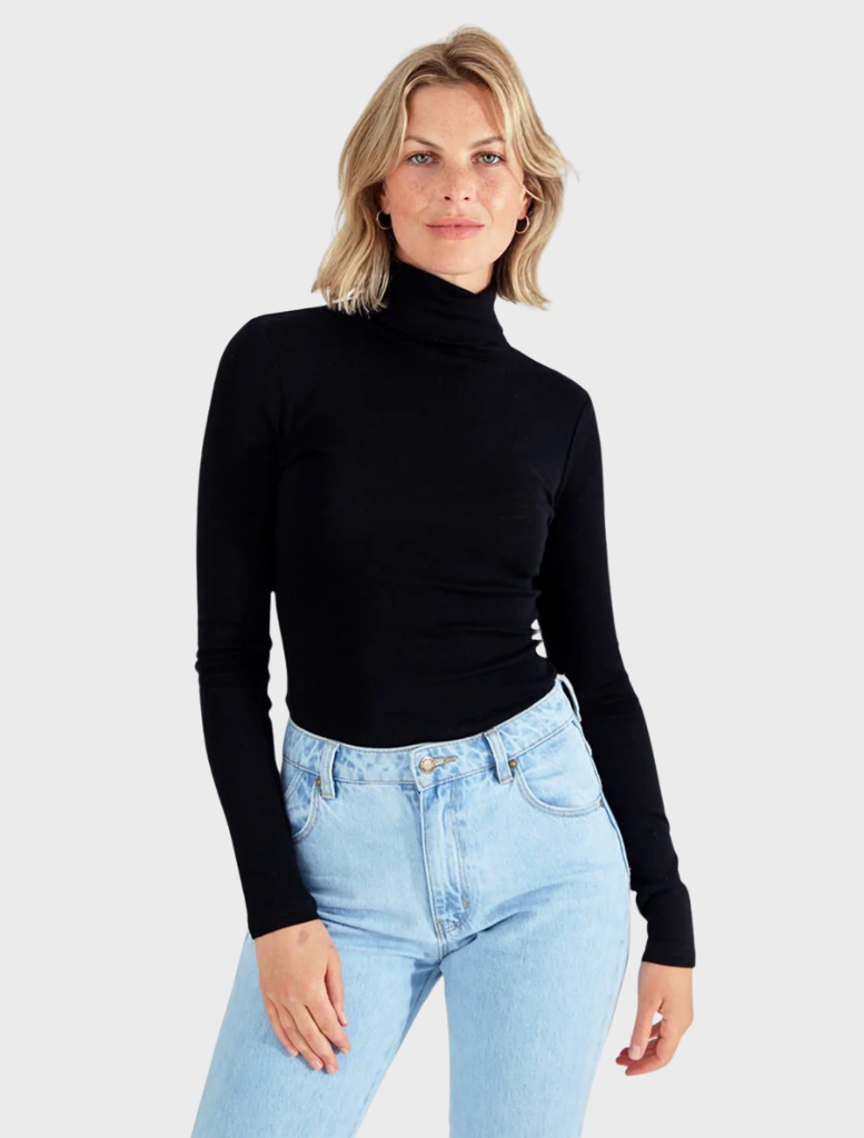 Base Layer Polo - Jet Black – Mariko Boutique