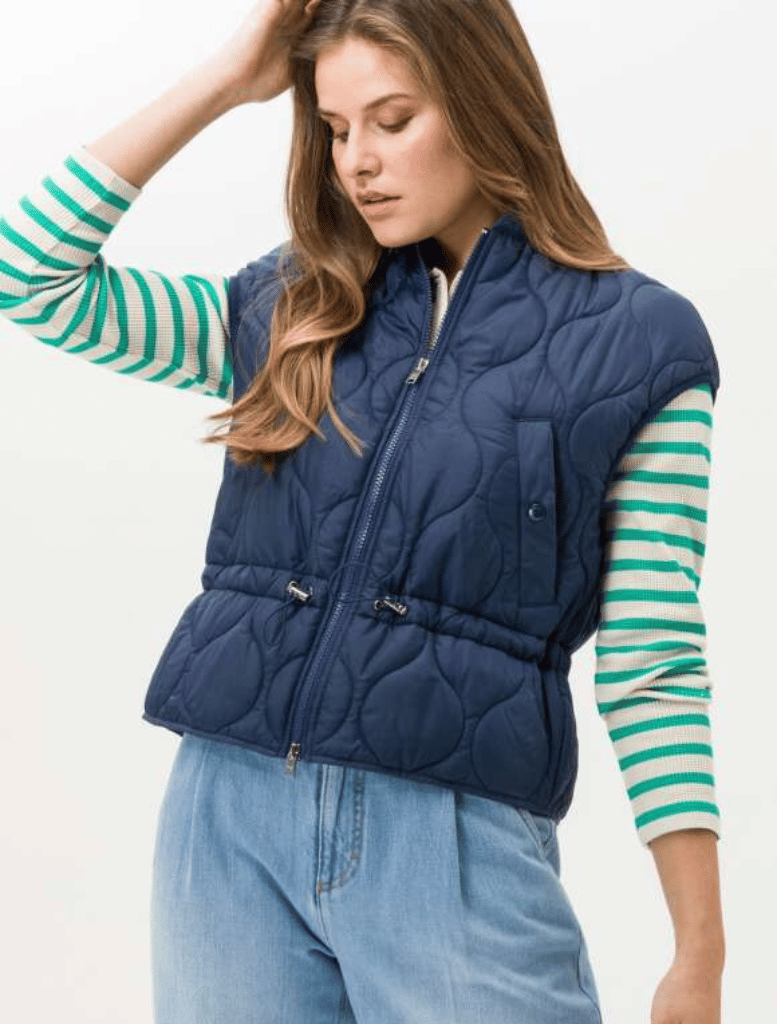 Edo Vest - Navy – Mariko Boutique