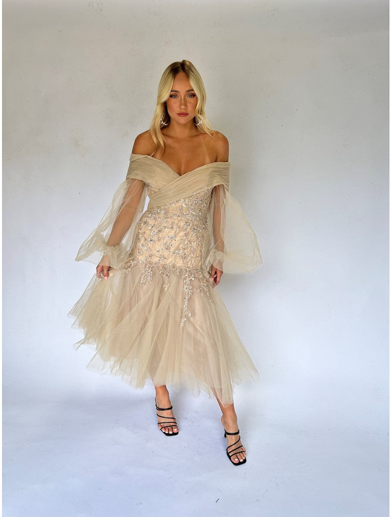 Della Dress - Stone – Mariko Boutique