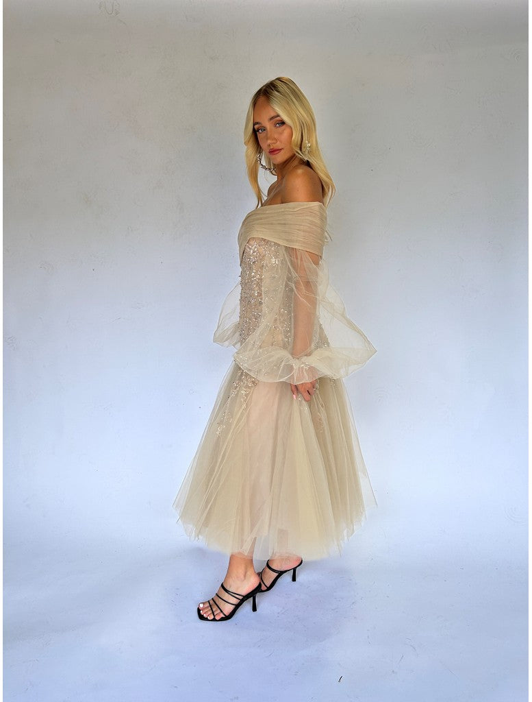 Della Dress - Stone – Mariko Boutique